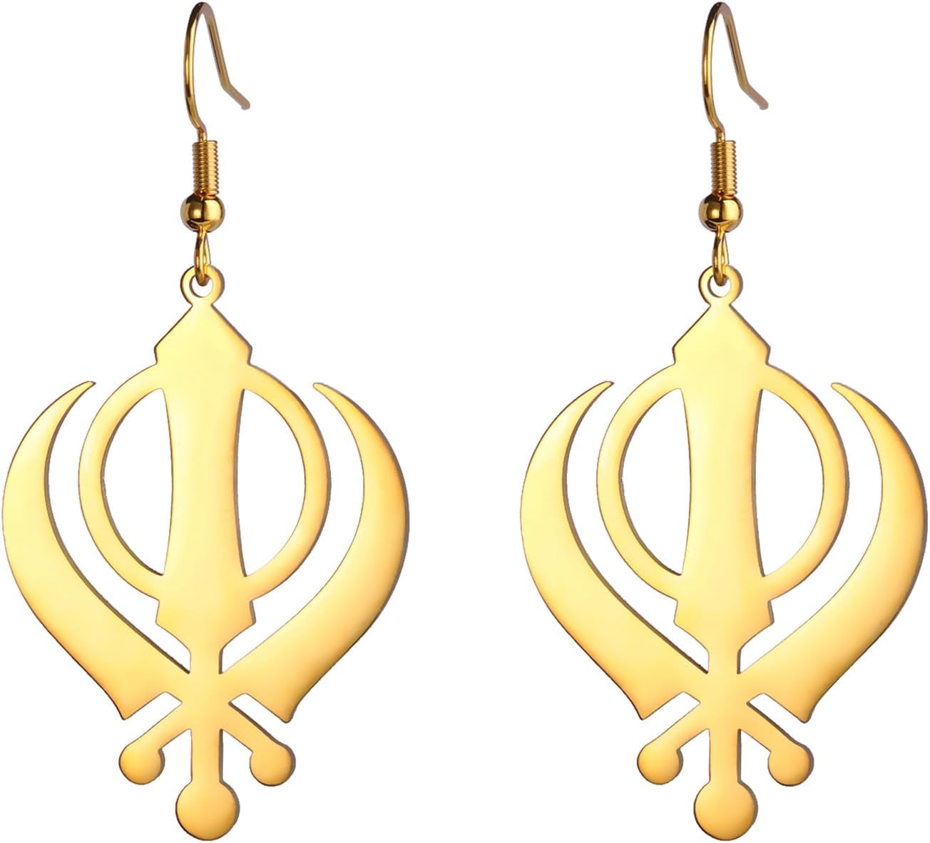 Khanda Sikh Sword Symbol Necklace Sikh Kara Disc Sikhism Pendant ...