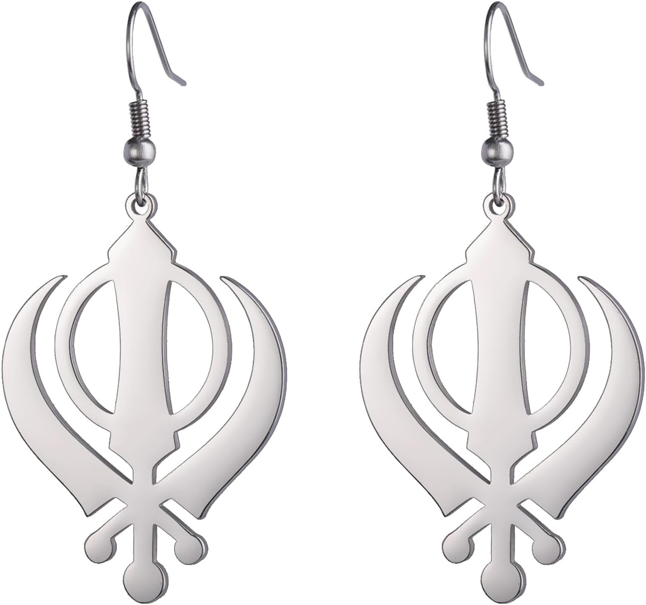 Khanda Sikh Sword Symbol Necklace Sikh Kara Disc Sikhism Pendant ...