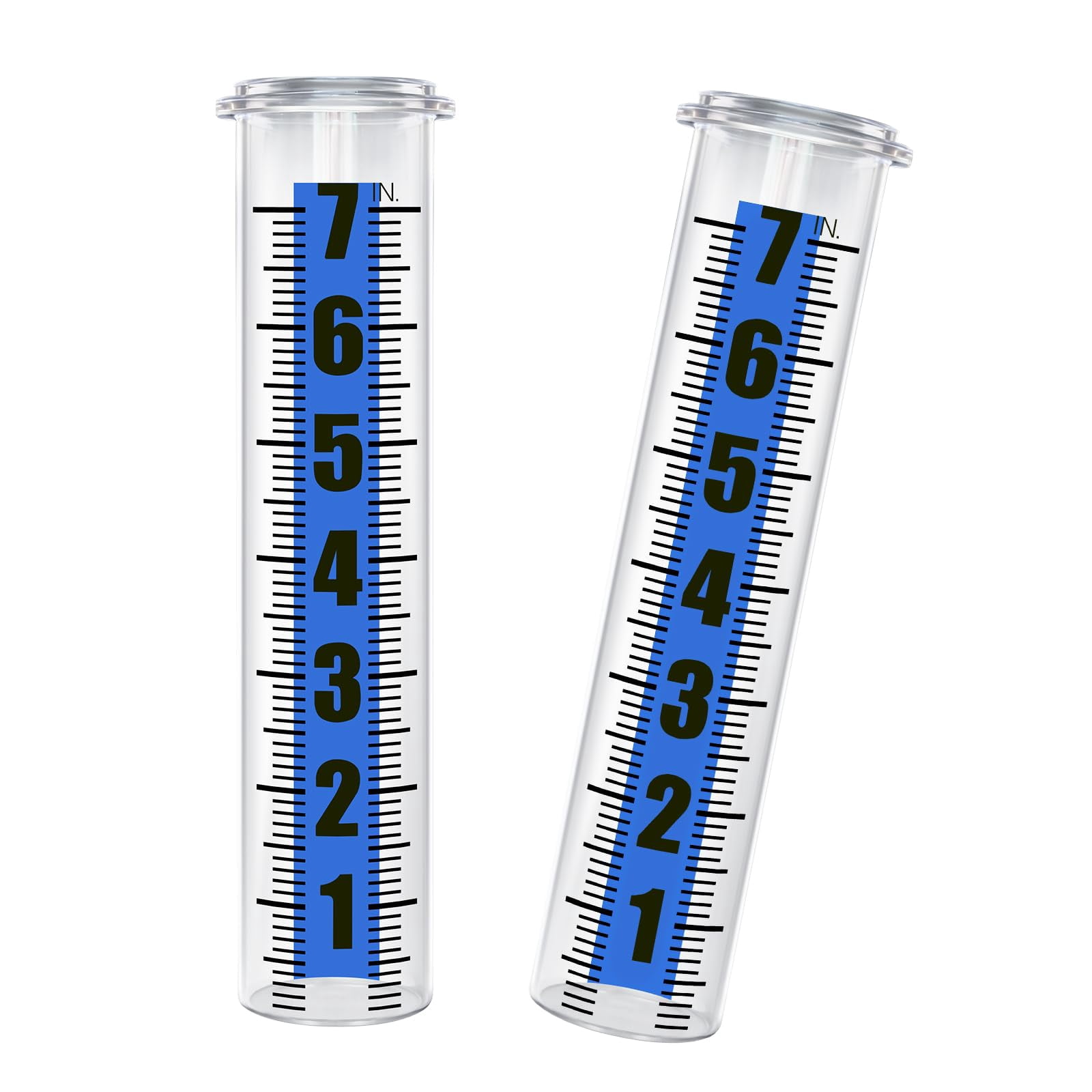 Khaornix 2P Plastic Rain Gauge Replacement Tube, 7" Capacity Rain Gauge ...