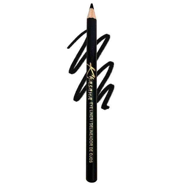 Khasana Waterproof Eyeliner Pencil, Ultra Smooth, Long-Lasting, Smudge-Proof, #10 Black, Vegan ...