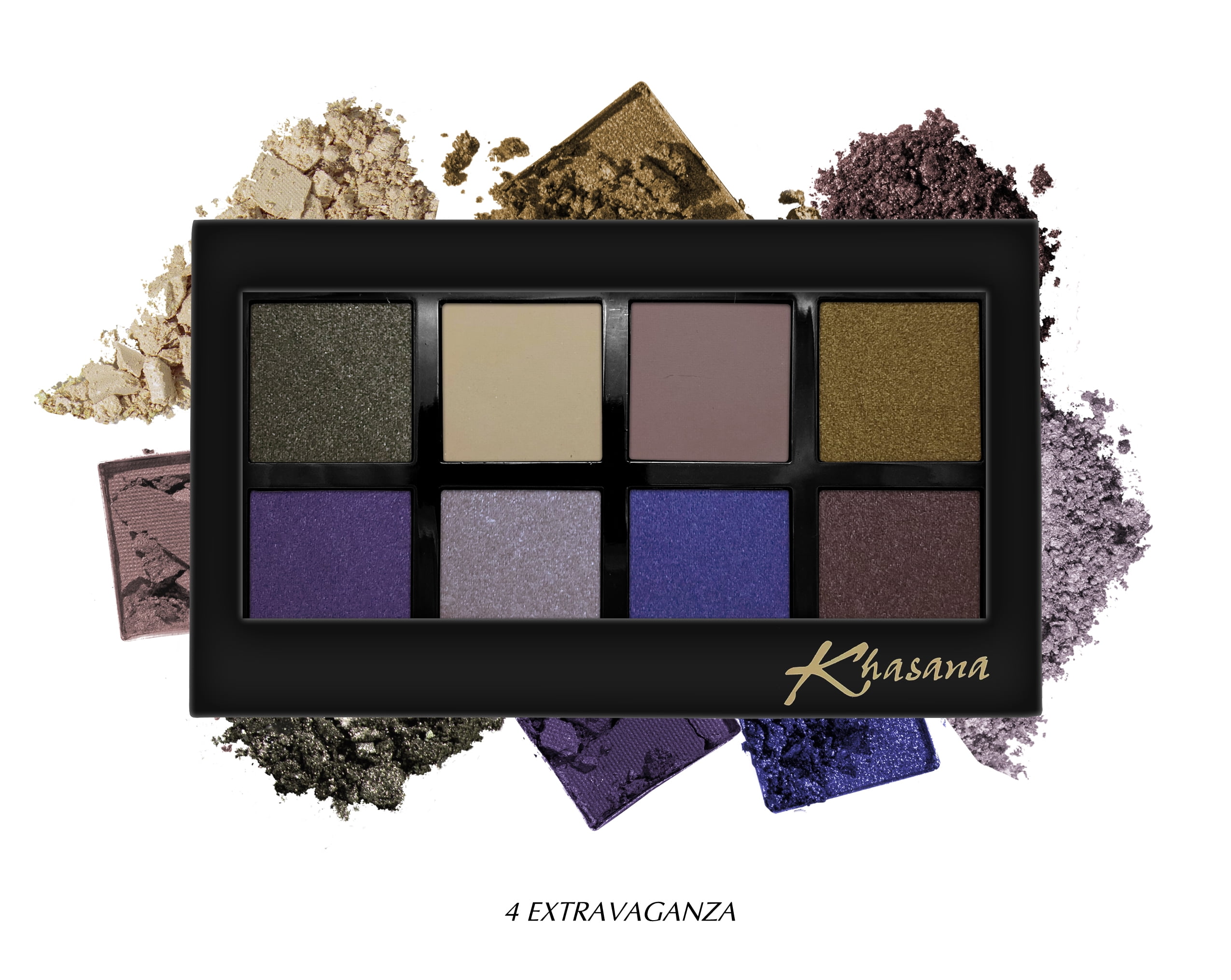 Khasana Highly Pigmented Eyeshadow Palette, Eye Makeup Shimmer & Matte ...