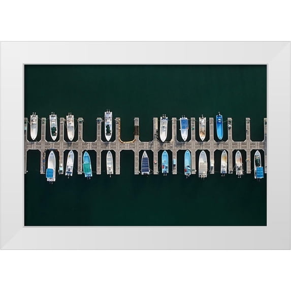 Khattab, Hesham 14x11 White Modern Wood Framed Museum Art Print Titled ...