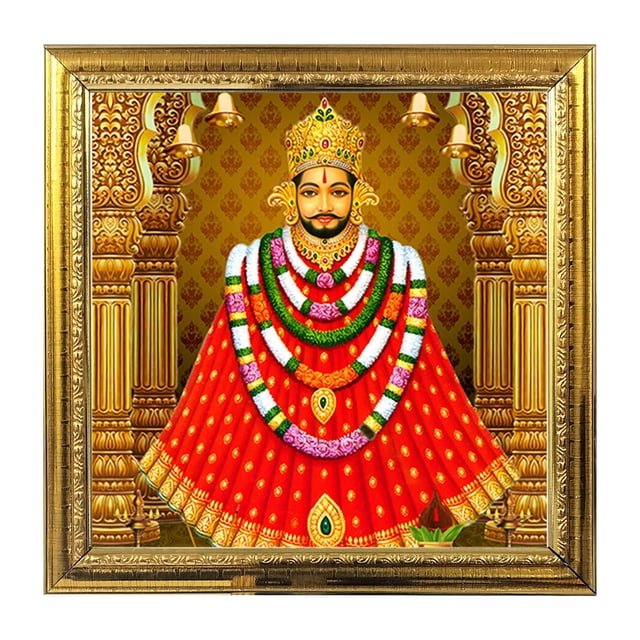 Khatu Shyam God Idol Photo Frame Pooja Hindu Devi Devta Photo Frame ...