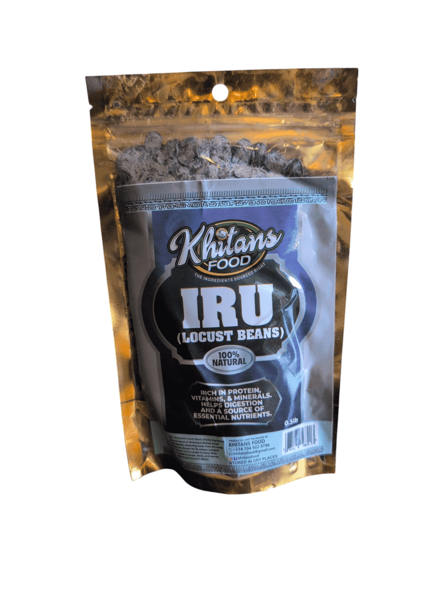 Khitan Food Iru - Fermented Locust Beans - 0.5lb - Walmart.com
