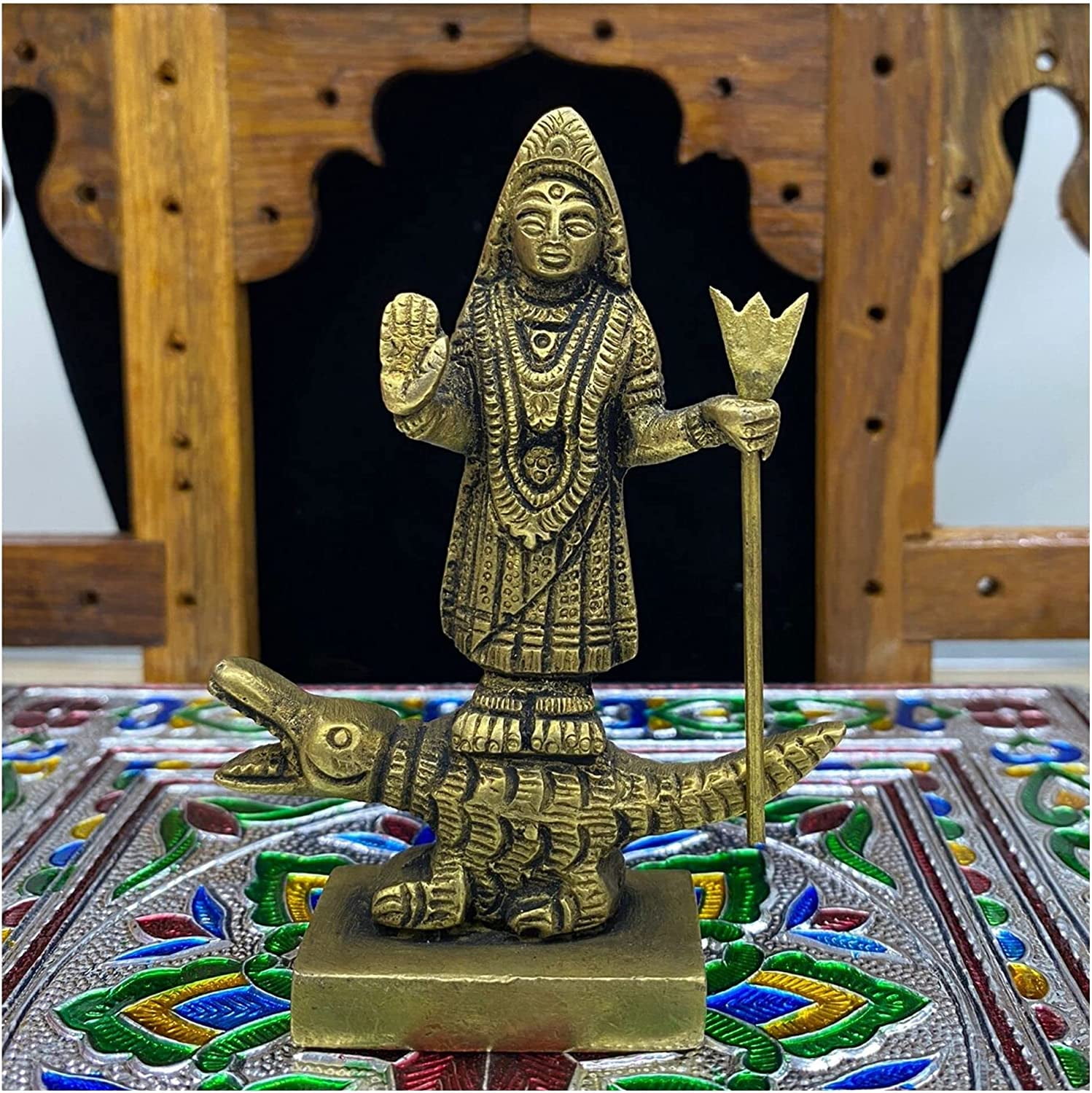 Khodiyar Ma Statue in Brass Hindu Goddess Idols Hindu God Deity Statue ...
