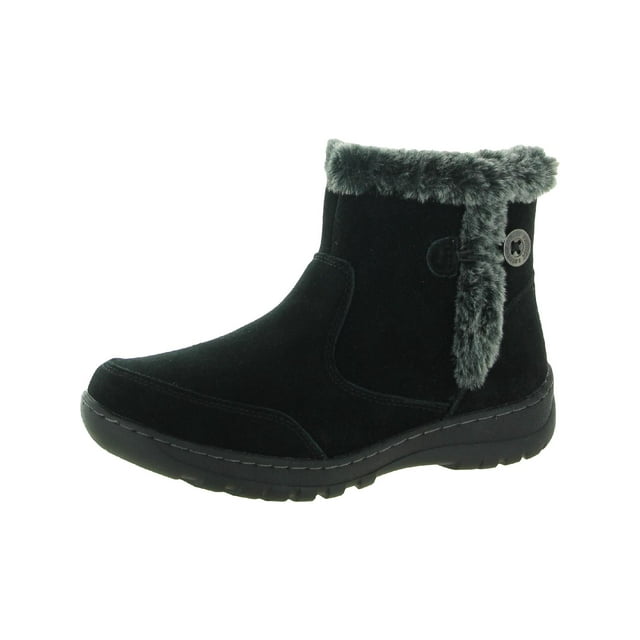 Khombu Womens Iris Leather Cold Weather Winter & Snow Boots - Walmart.com