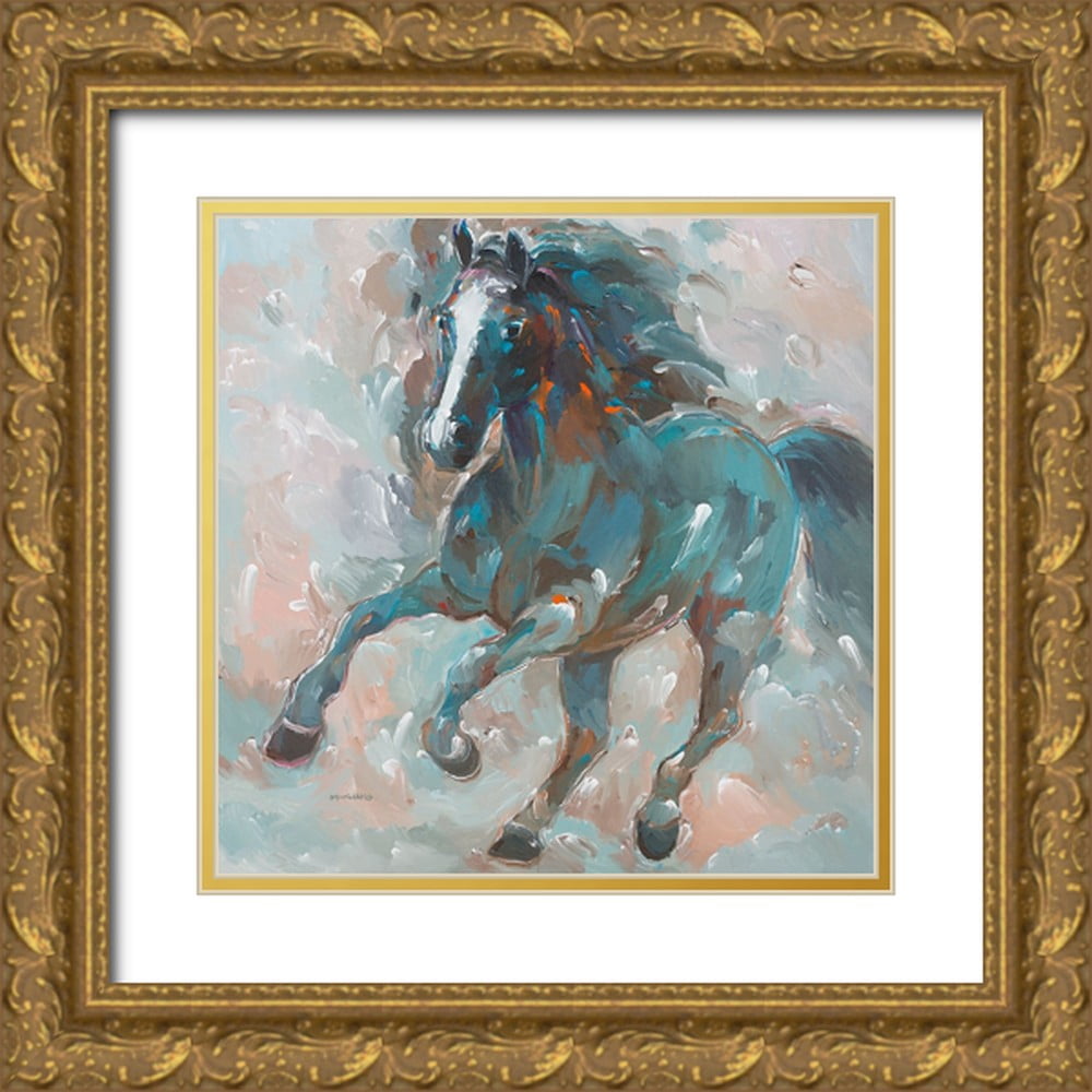Khorasani, Hooshang 12x12 Gold Ornate Wood Framed with Double Matting ...