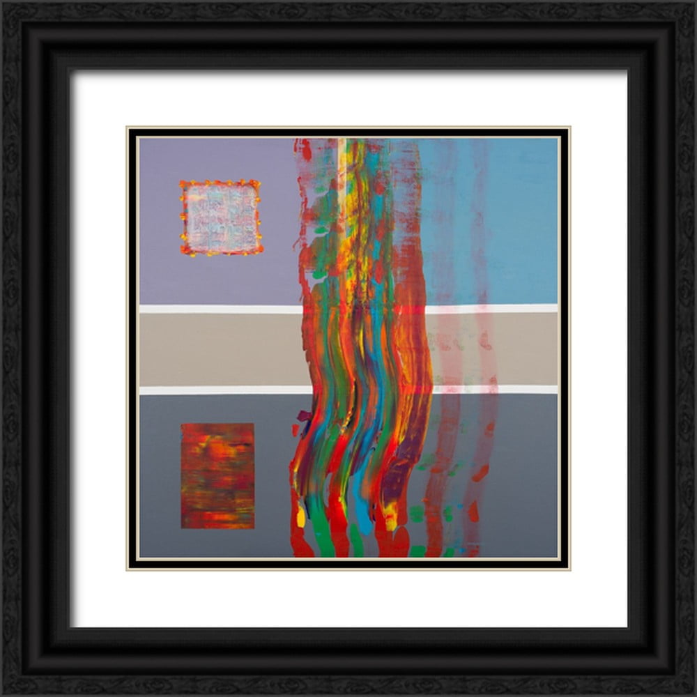 Khorasani, Hooshang 15x15 Black Ornate Wood Framed with Double Matting ...