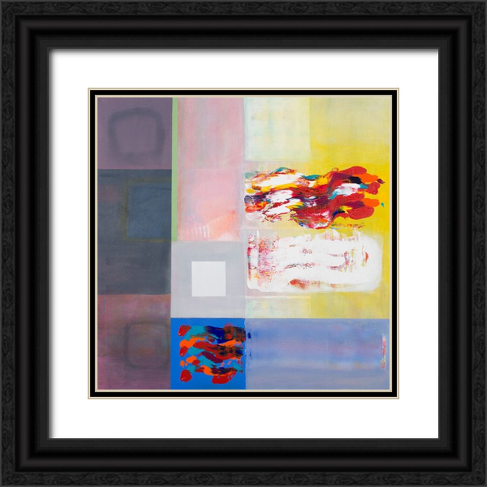 Khorasani, Hooshang 15x15 Black Ornate Wood Framed with Double Matting ...