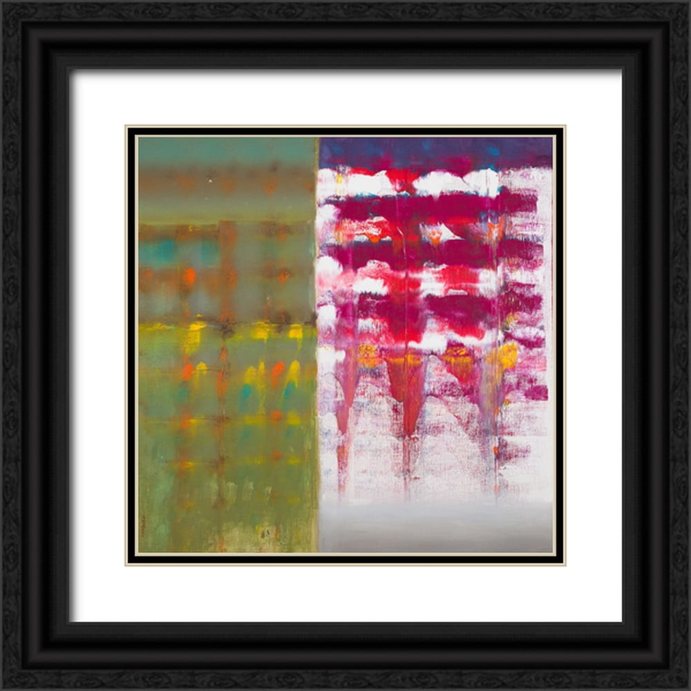 Khorasani, Hooshang 20x20 Black Ornate Wood Framed with Double Matting ...