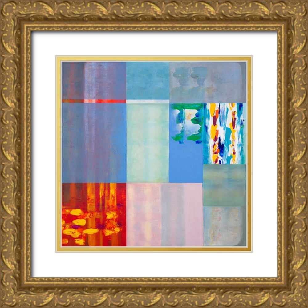 Khorasani, Hooshang 20x20 Gold Ornate Wood Framed with Double Matting ...