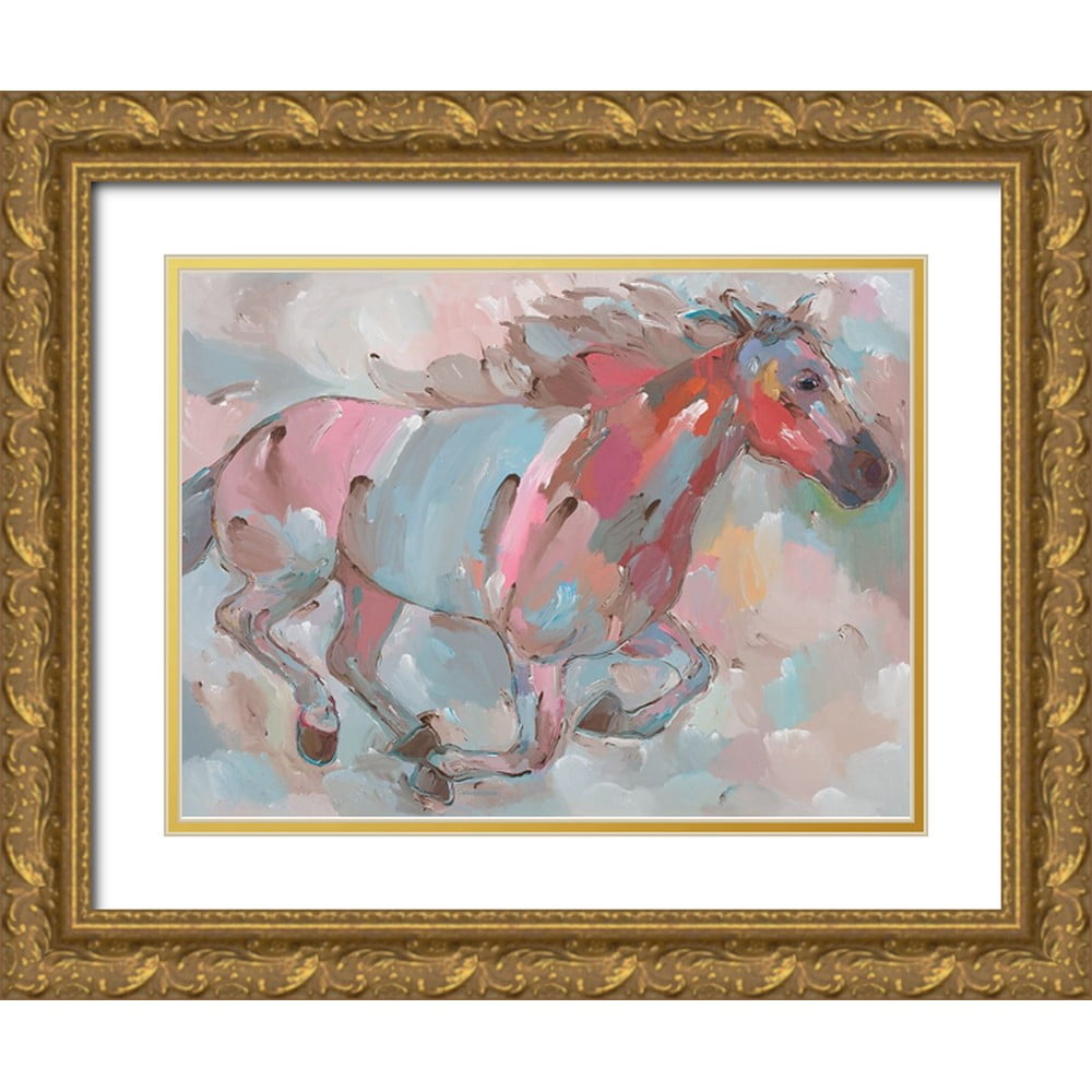 Khorasani, Hooshang 24x19 Gold Ornate Wood Framed with Double Matting ...