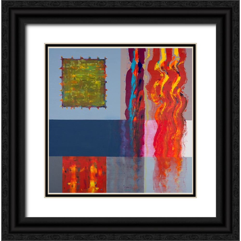 Khorasani, Hooshang 26x26 Black Ornate Wood Framed with Double Matting ...
