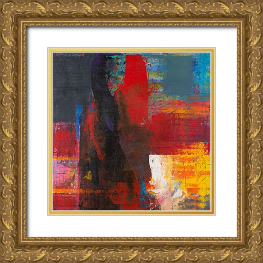 Khorasani, Hooshang 26x26 Gold Ornate Wood Framed with Double Matting ...