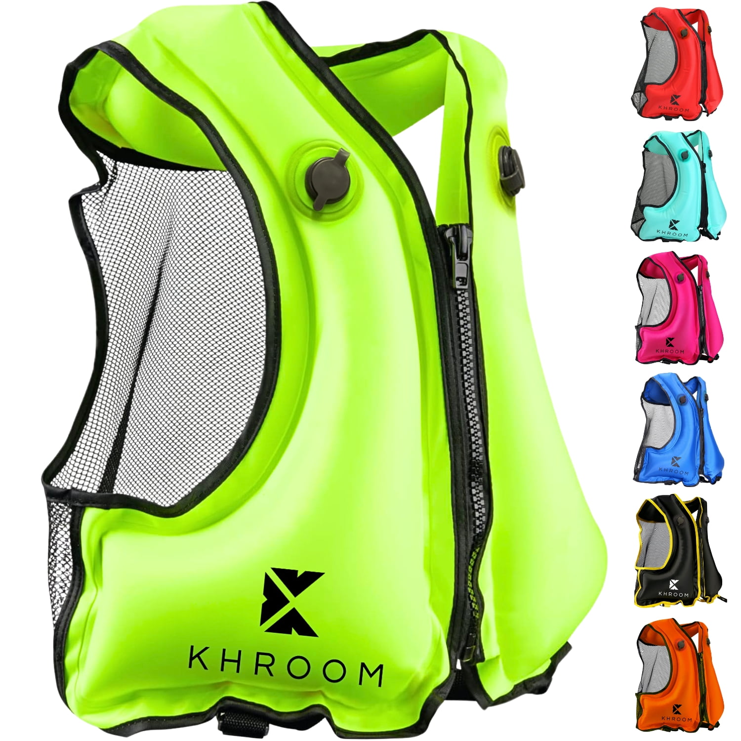 Khroom Inflatable Snorkel Vest for Adults and Teenagers, 60"-75", up to ...