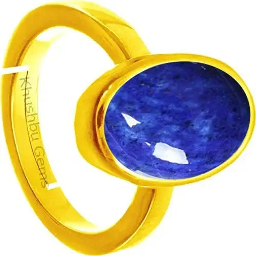 Khushbu Gems 4.00 Ratti Blue Lajward Stone Natural AA++ Quality ...