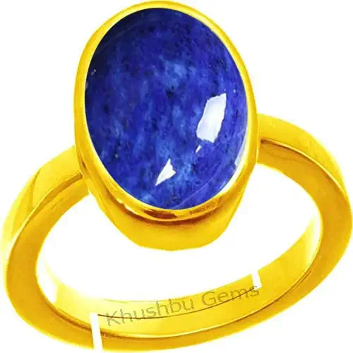 Khushbu Gems Blue Lajward Stone Natural AA++ Quality 5.25 Ratti / 4.55 ...