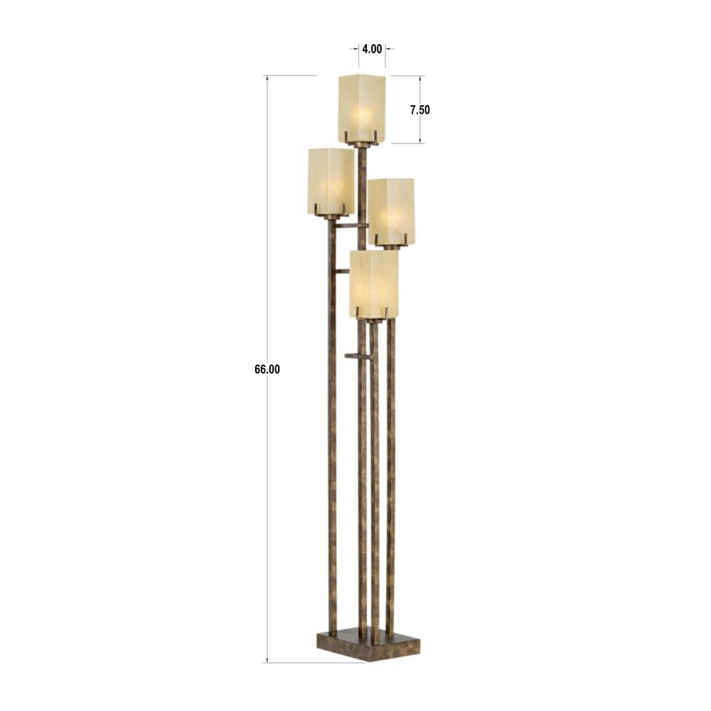 Kathy Ireland City Heights Floor Uplight- Bronze Floor Lamp - Walmart.com