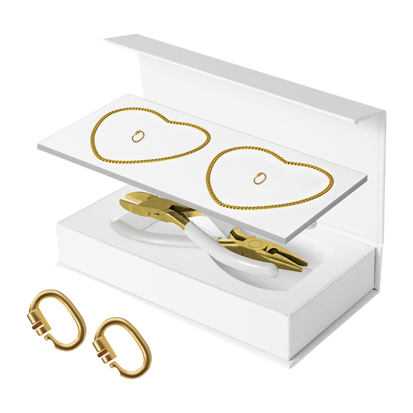 KiBcsLic 2Pcs Permanent Bracelets Kit Relationship with Lock Clasps ...