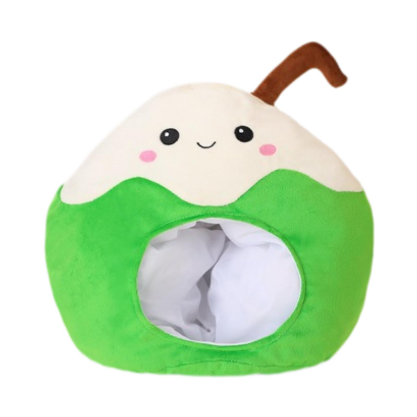 KiBcsLic Coconut Headgear Hat Cosplay Photo Props Cartoon Costume Cap ...