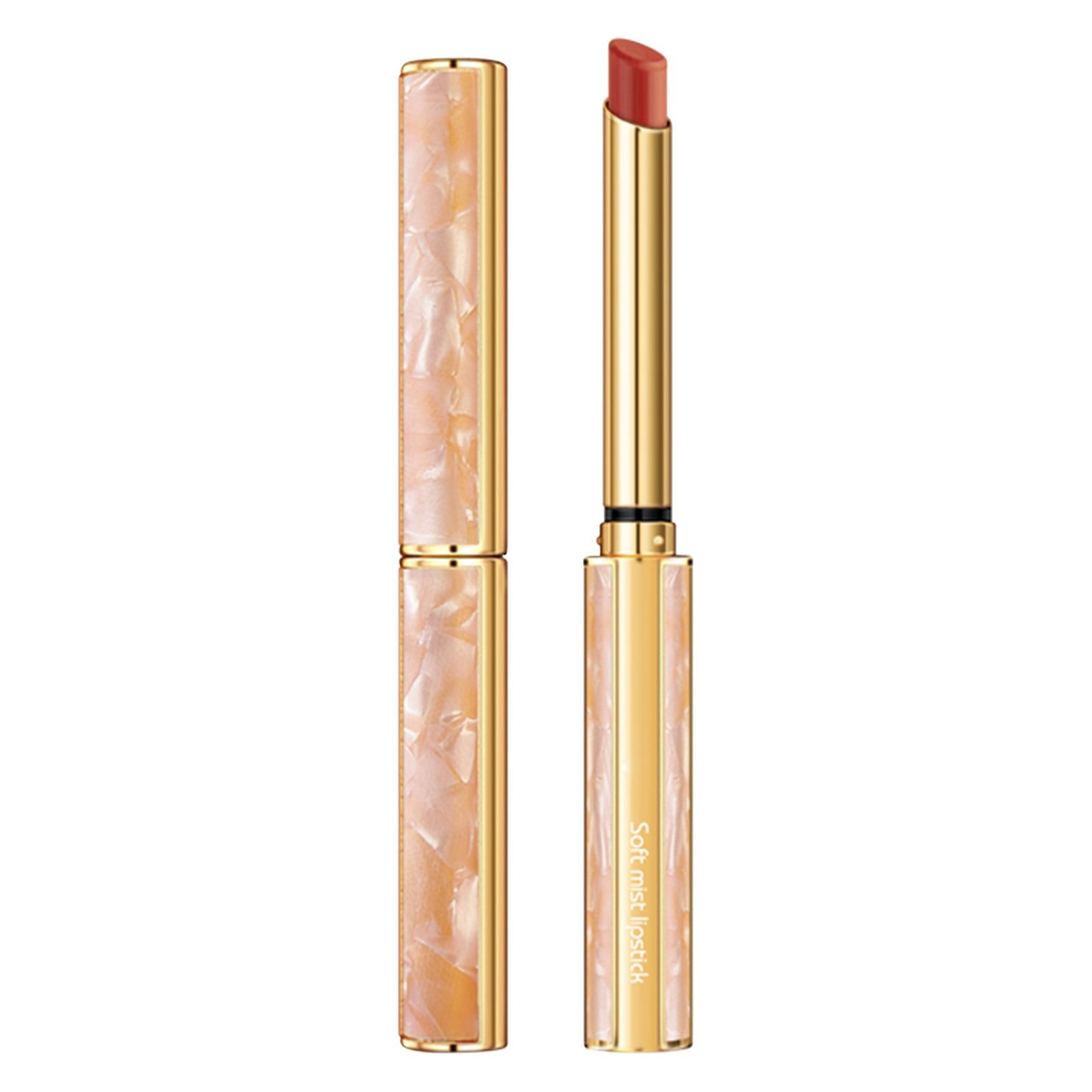 KiRimity Black Lipstick Shell Small Thin Mist Lipstick Waterproof And ...