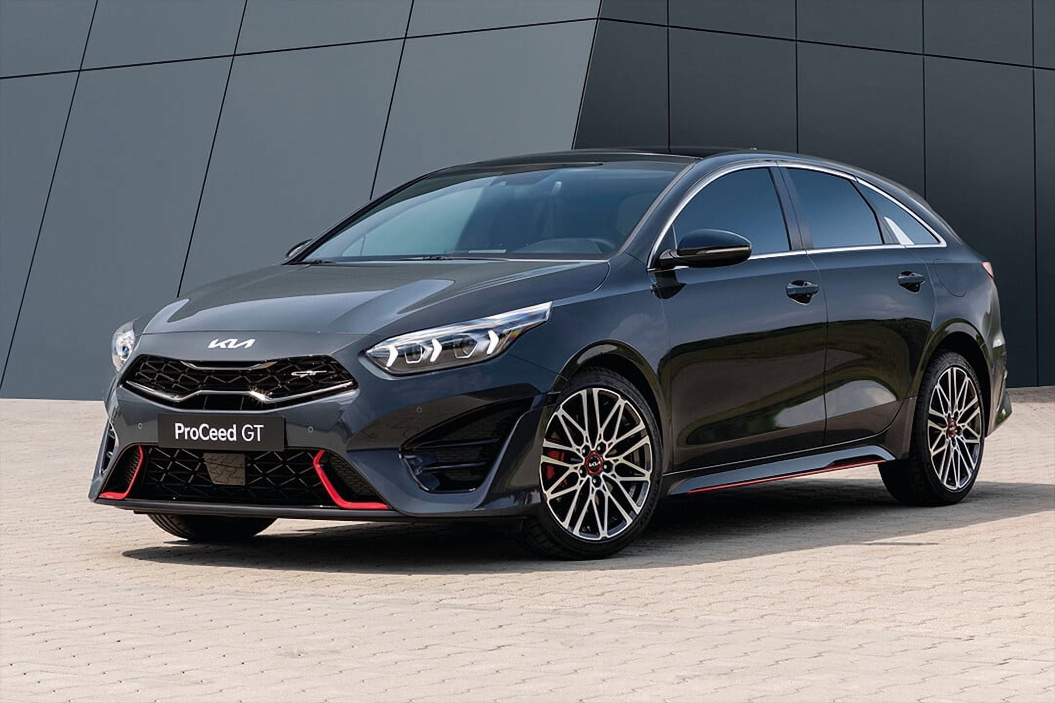 Kia ProCeed GT Black Sedan Car Art Home Decor - 12x18 Inch Laminated ...