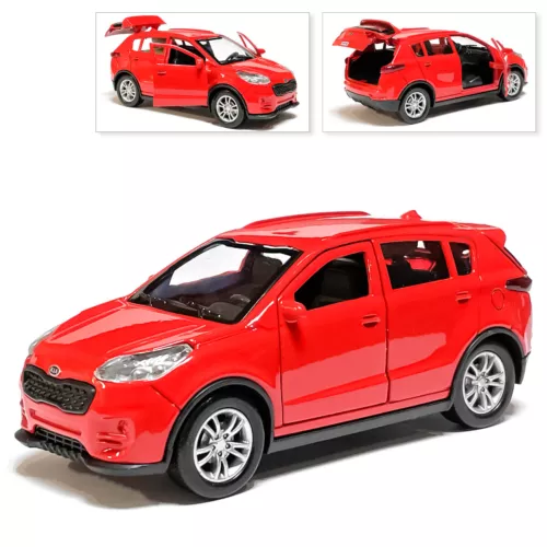 Kia Sportage Metal Model Diecast Car Scale, Collectible Toy Cars, Red ...