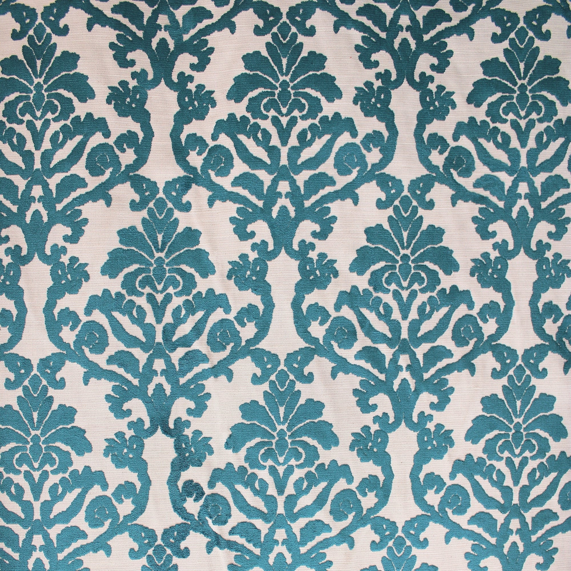 Kiana Fabric | Damask Cut Velvet on Linen Look | Upholstery Fabric ...