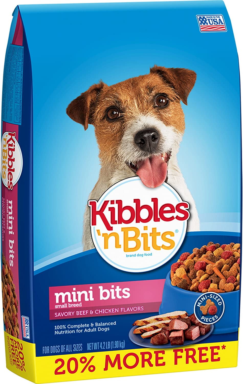 Kibbles 'N Bits Bistro Small Breed Mini Bits Savory Beef and Chicken ...