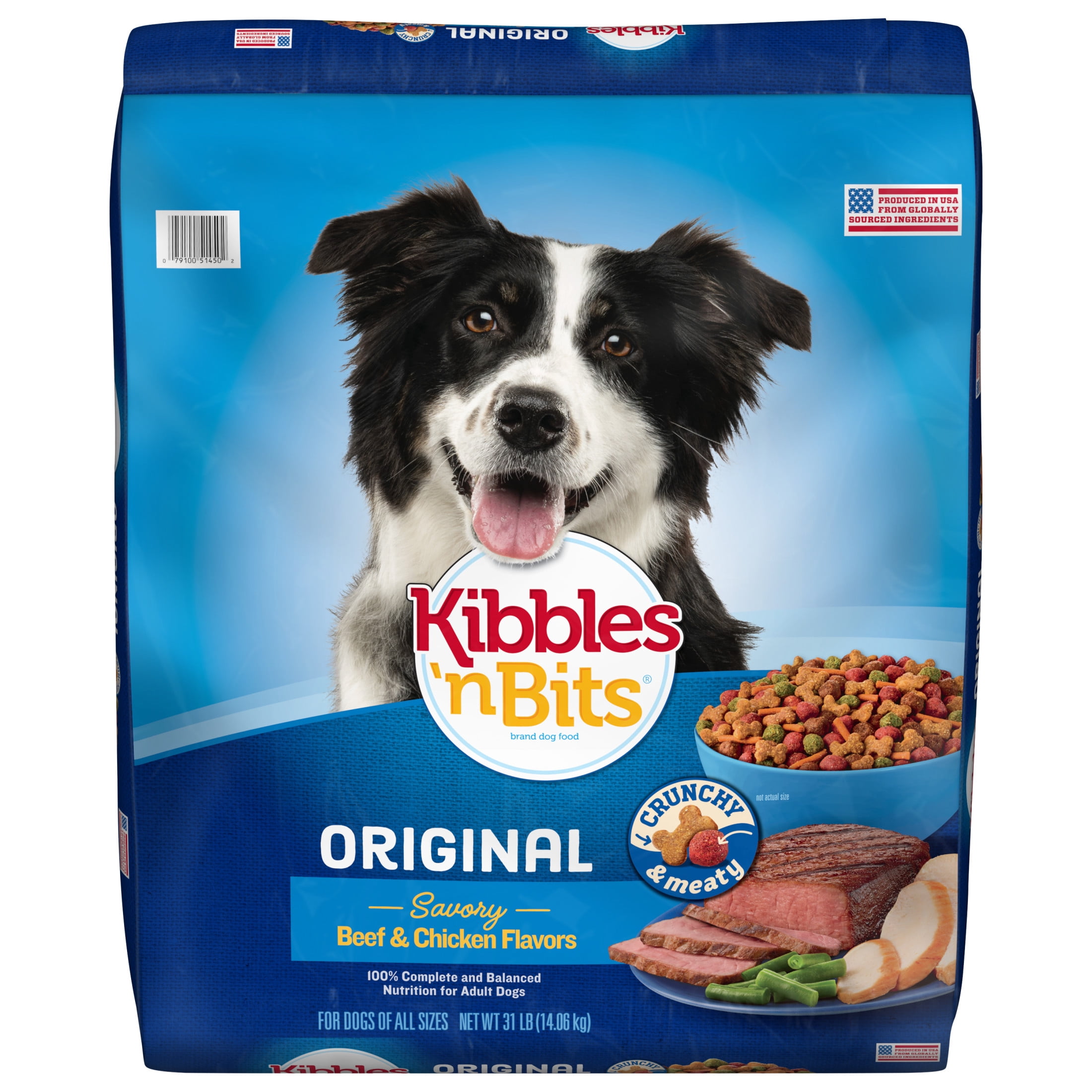 Kibbles 'n Bits Dry Dog Food, Original Savory Beef & Chicken Flavors ...