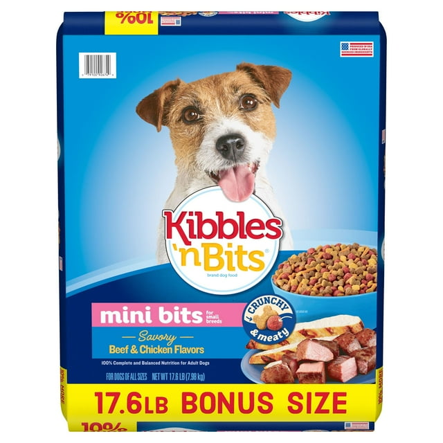Kibbles 'n Bits Small Breed Mini Bits Savory Beef & Chicken Flavor Dog ...
