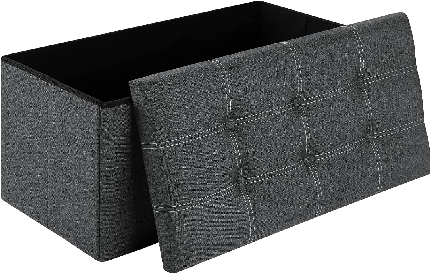 Collapsible Storage Ottoman, Linen, 15" x 15" x 15" - Walmart.com
