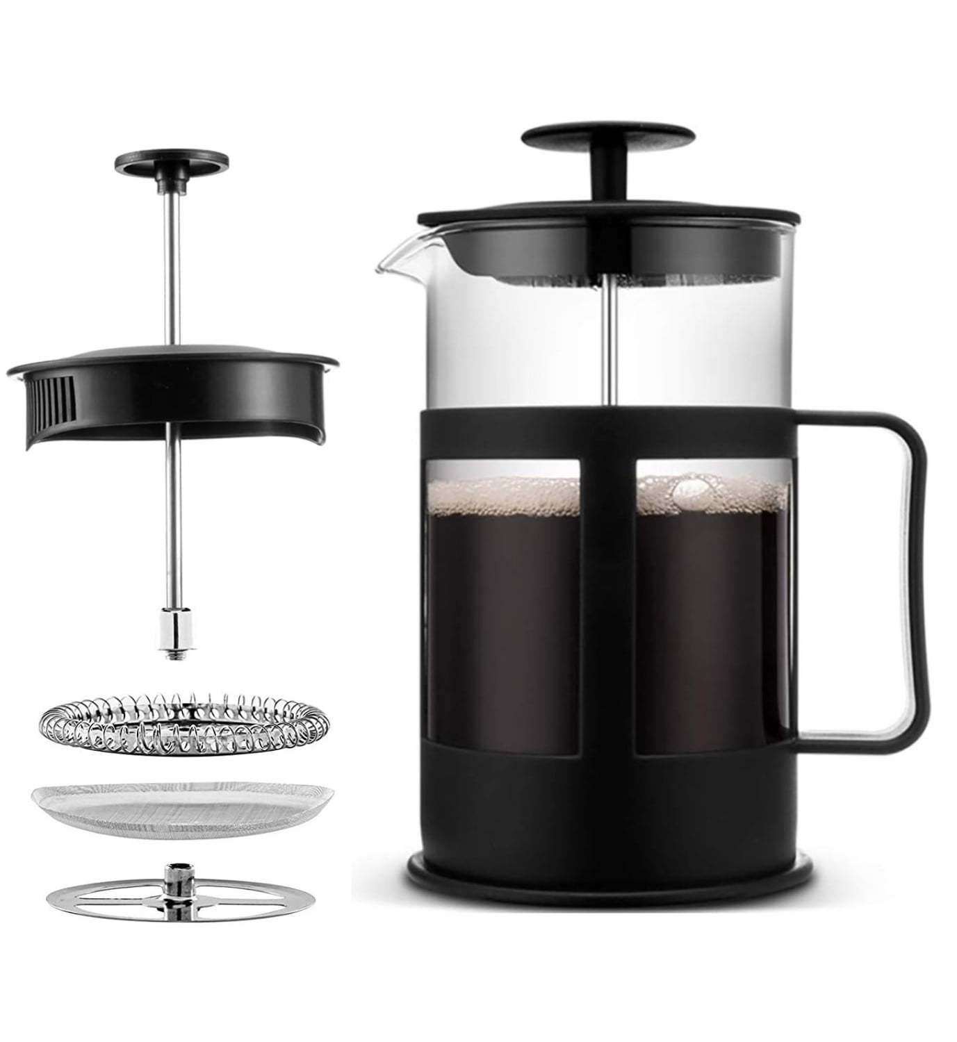 Kibhous French Press Coffee Maker, 34Oz Capacity with 1 Heat-Resistant ...