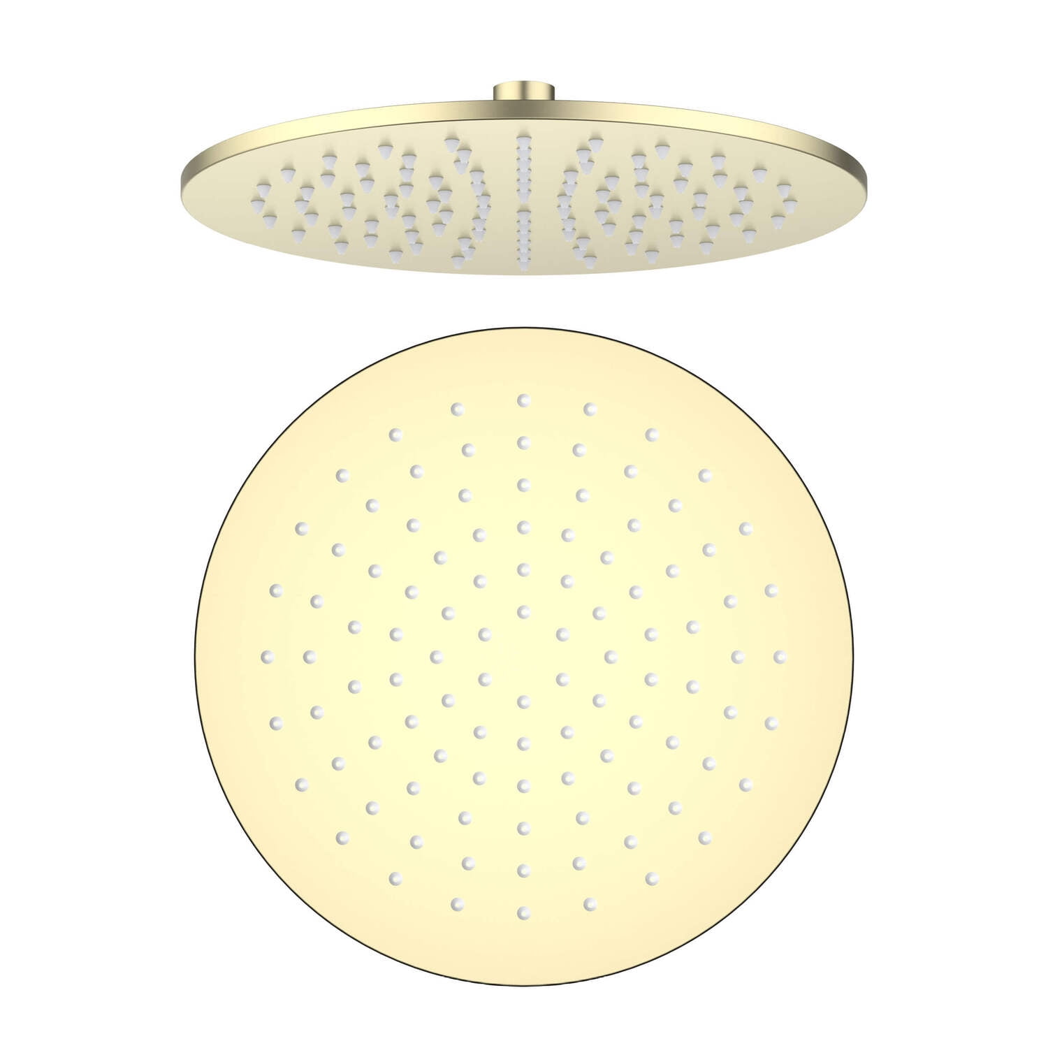 Kibi Circular 10" Metal Thin Profile Rain Shower Head 1.75 GPM ...