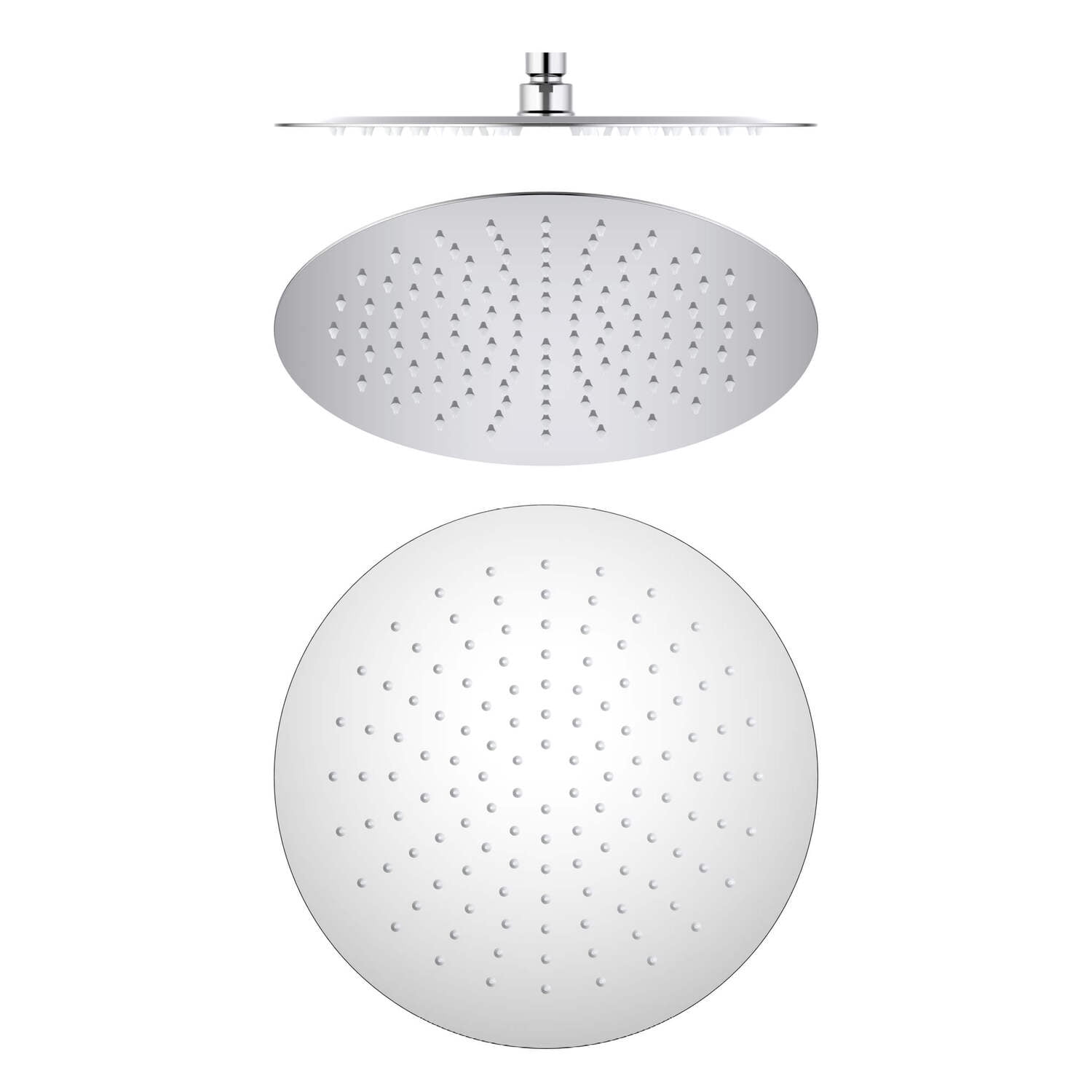 Kibi Circular 12" Metal Ultra Thin Profile Rain Shower Head 1.75 GPM ...
