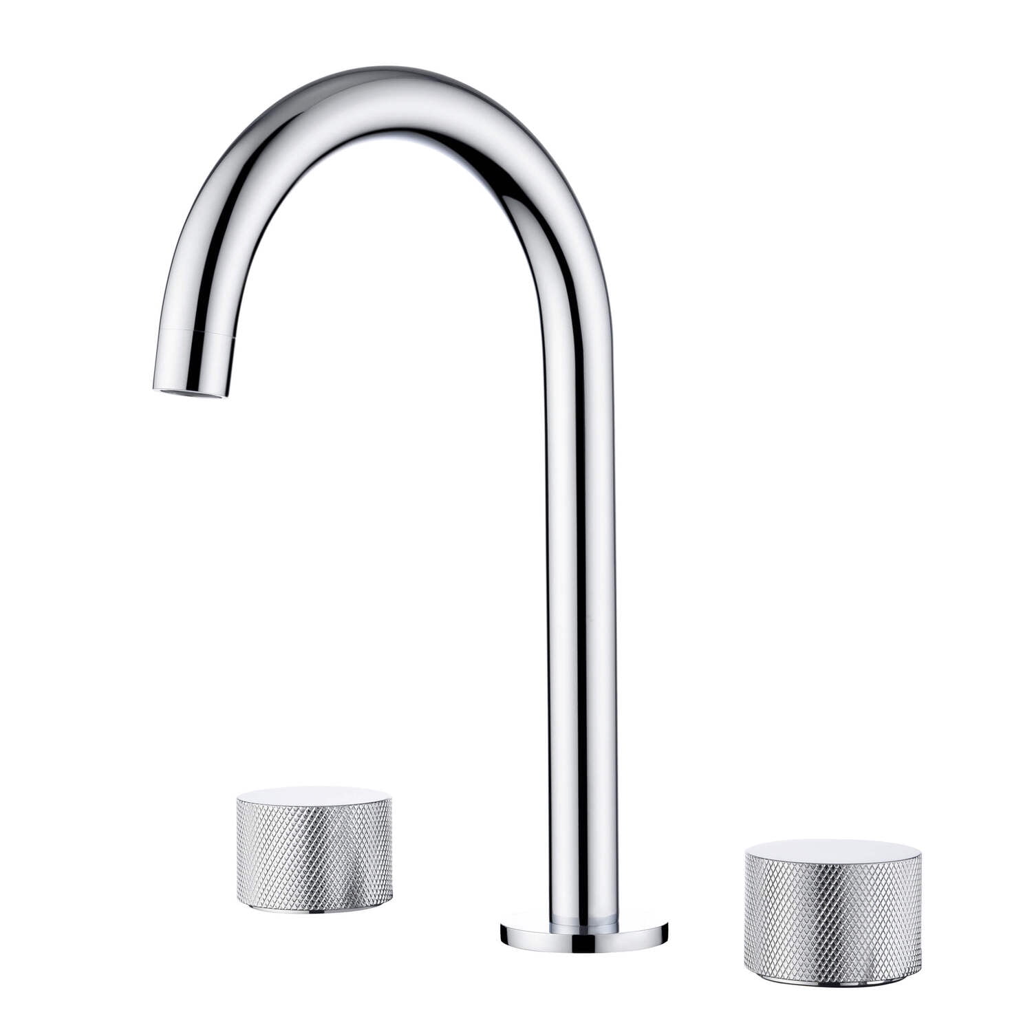 Kibi Circular X 8" Bathroom Sink Widespread Faucet with Drain Assembly ...