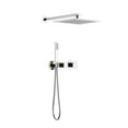Kibi Cube 2 Function Thermostatic Shower System With Rough In Valve ...