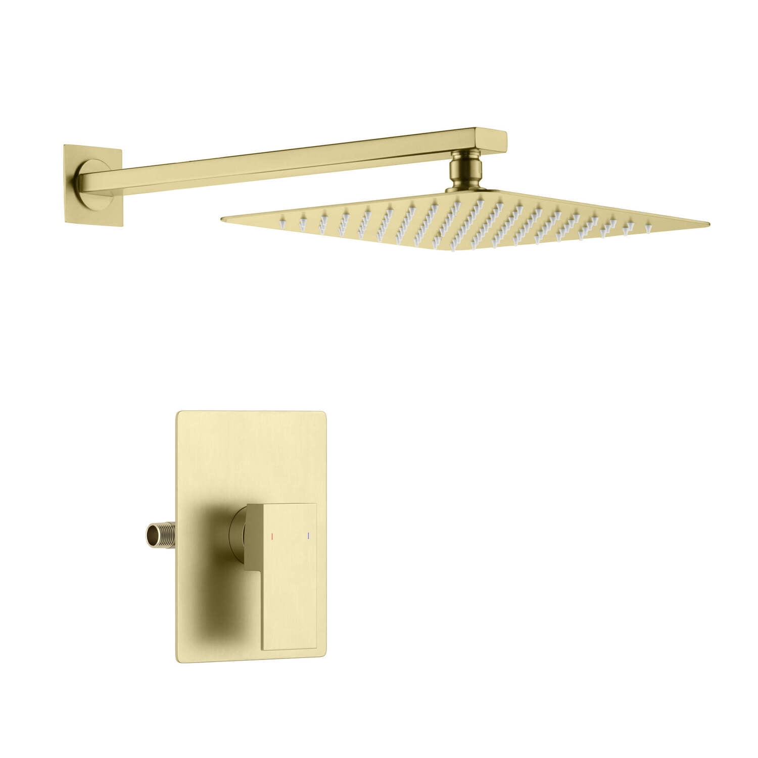 Kibi Cube Pressure Balanced Single Function Shower System with Rough In ...