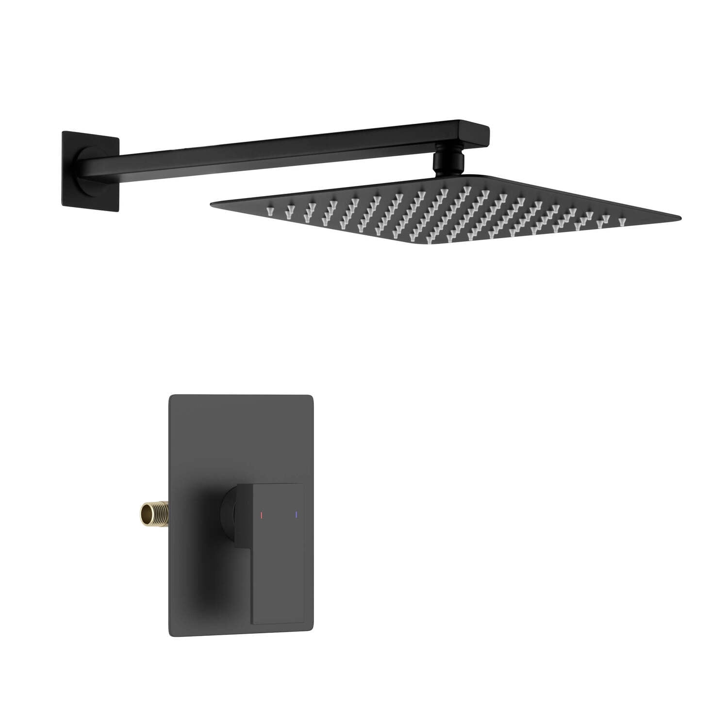 Kibi Cube Pressure Balanced Single Function Shower System with Rough In ...
