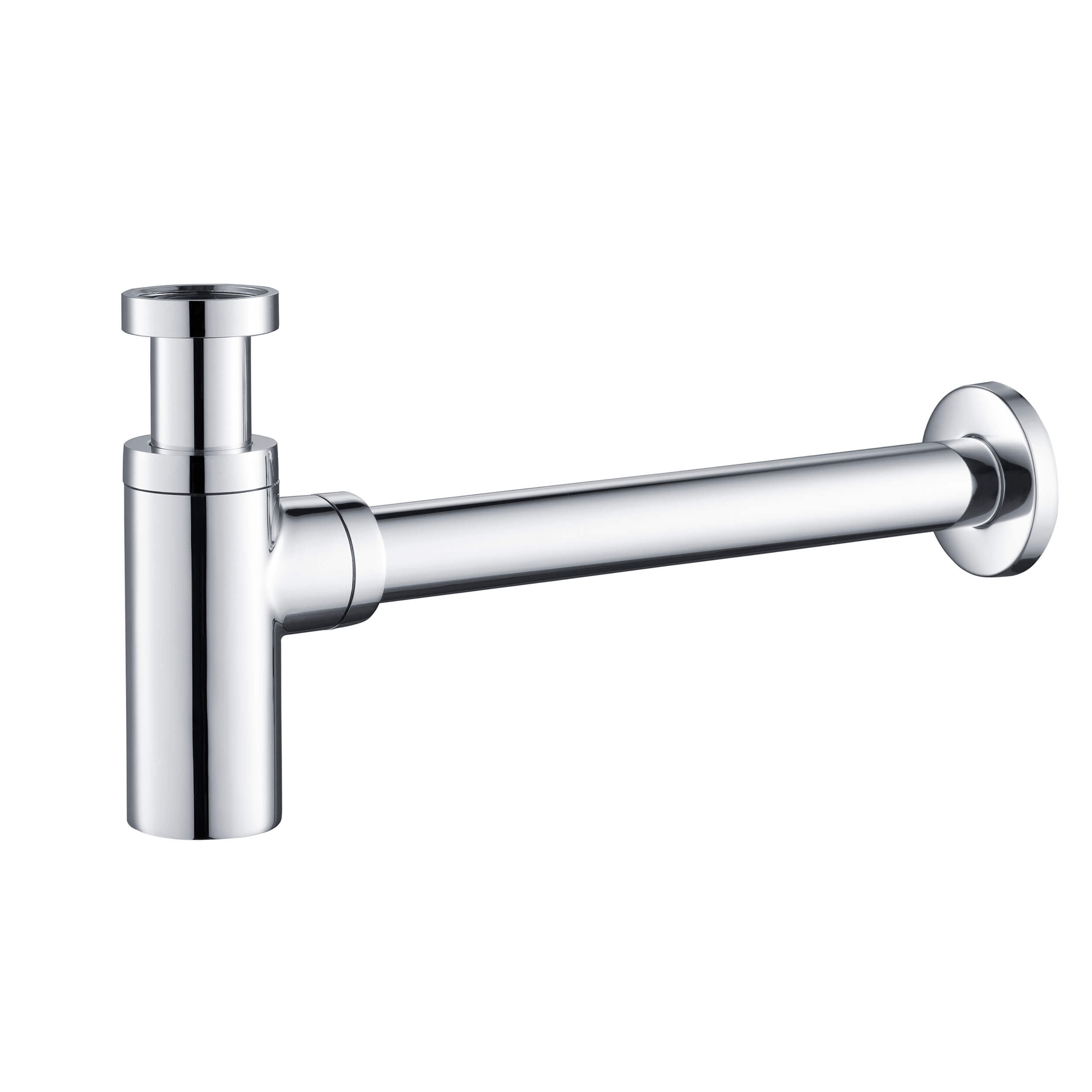 Kibi USA Bathroom Sink Decorative Round Bottle Trap Chrome - Walmart.com