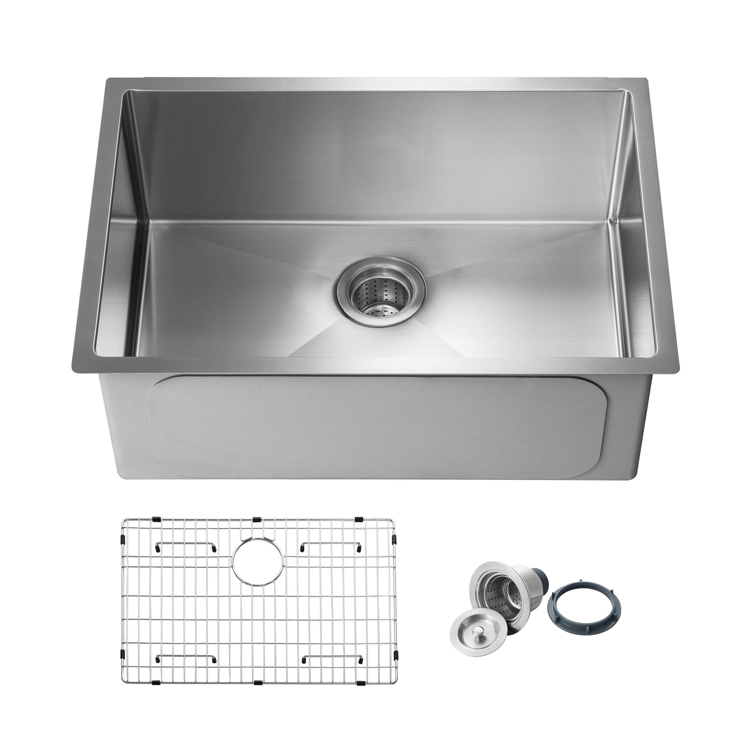Kibi USA Handcrafted Undermount Single Bowl Stainless Steel Kitchen ...