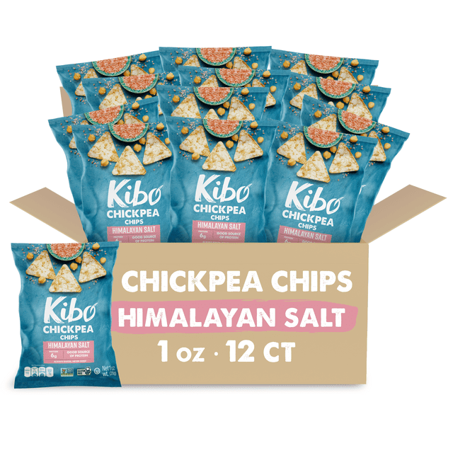 Kibo Healthy Snacks Chickpea Chips High Protein, Plant Based, Vegan ...
