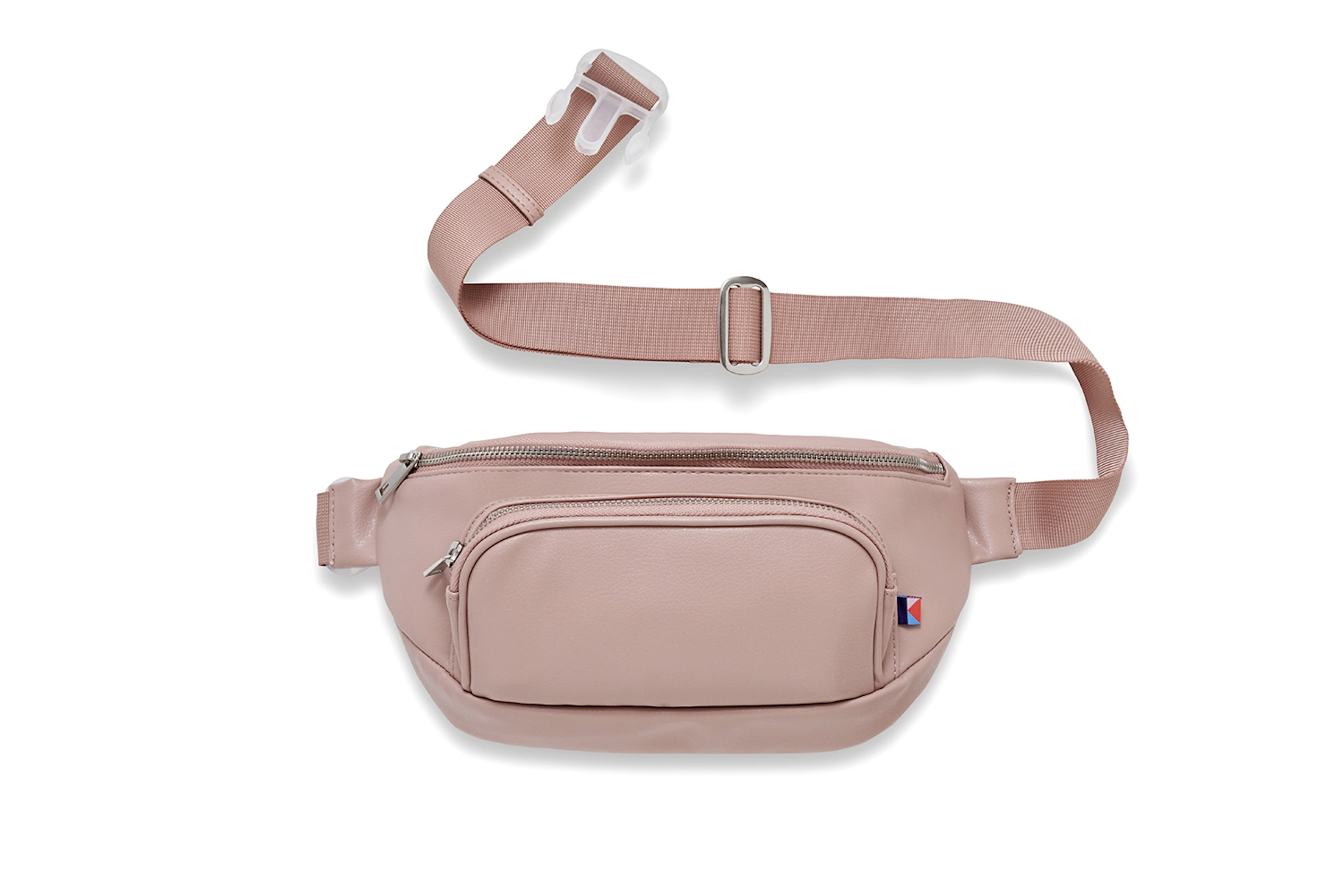 Kibou Vegan Leather Premium Fanny Pack Diaper Bag - BLUSH - Walmart.com