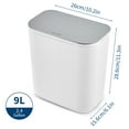 Kicctian Hanging Kitchen Trash Can, 1.8 Gallon Compost Bin with ...