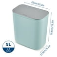 Kicctian Hanging Kitchen Trash Can, 2.4 Gallon Compost Bin with ...