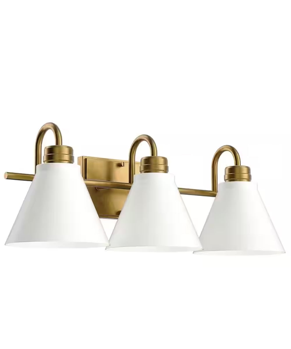 Kichler Rosburg 23"W 3-Light Bathroom Vanity Light Fixture, Natural ...