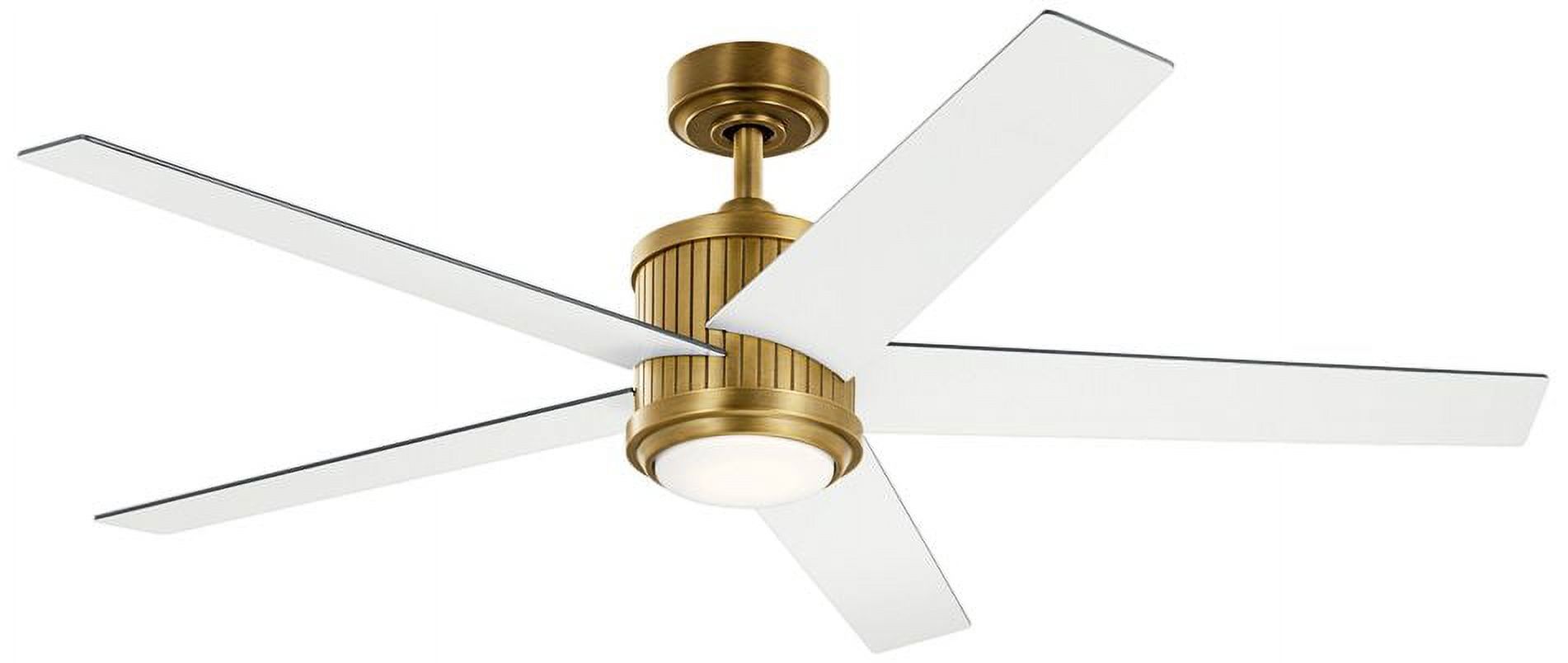 Ventari 5 Light LED Fan D'Lier in Warm Brass - Walmart.com