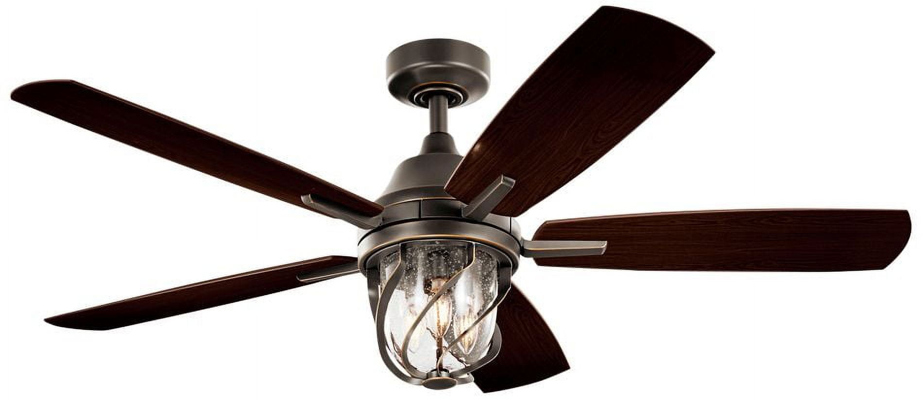 Kichler 310073 Lydra 52" 5 Blade Indoor / Outdoor Led Ceiling Fan ...