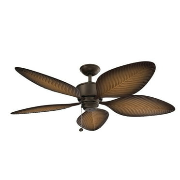 Mocha XL Indoor and Outdoor 8-Blade Smart Ceiling Fan 66in Brushed ...