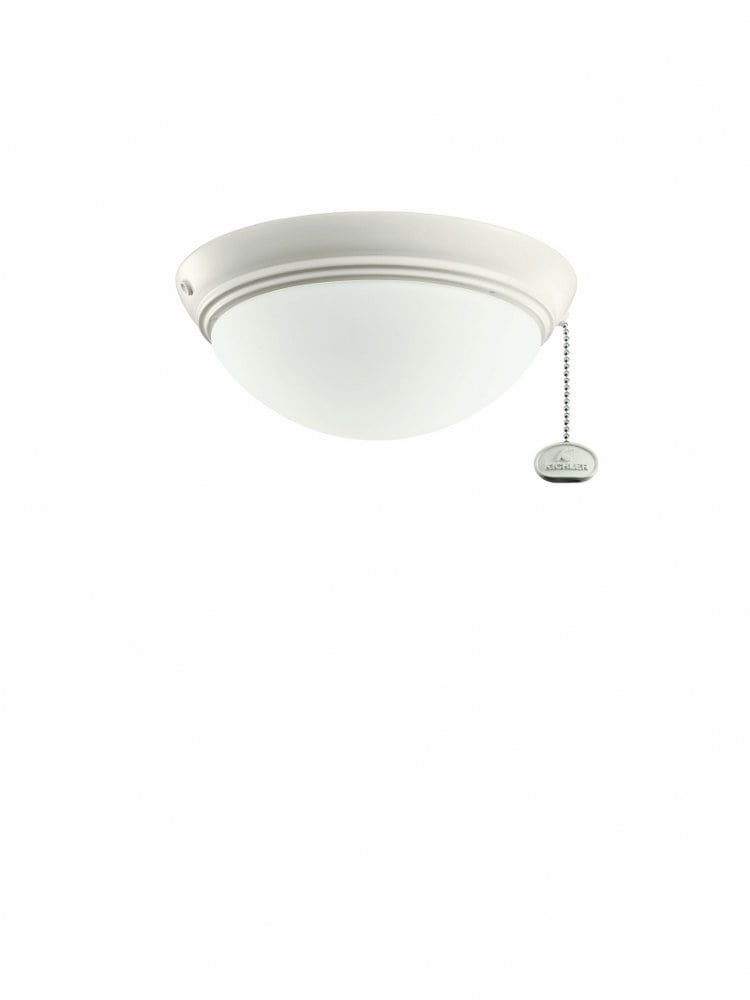 380120SNW-Kichler Lighting-Low Profile - One Light Ceiling Fan Kit ...